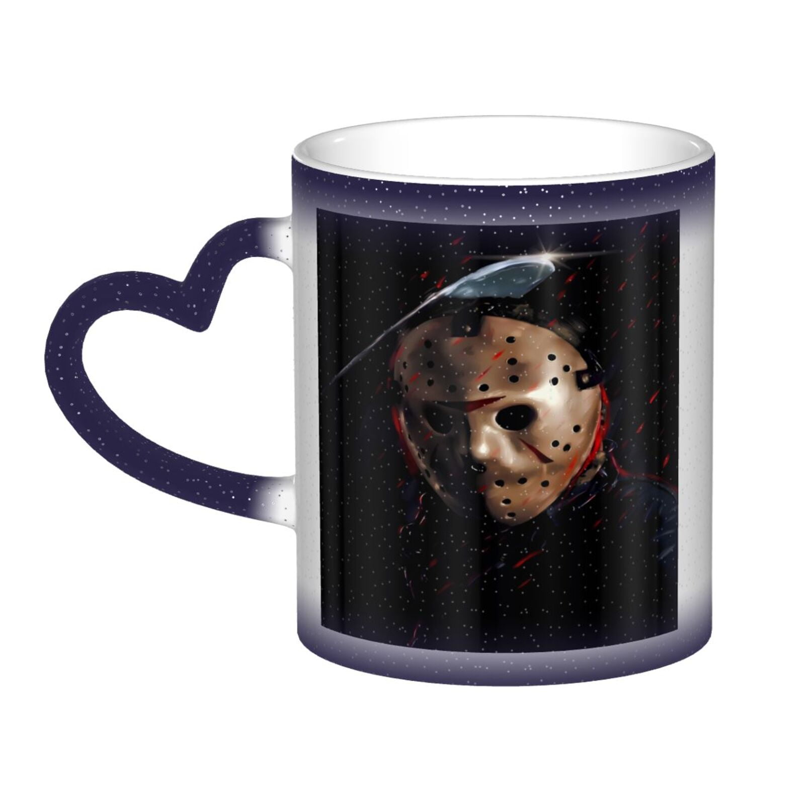 Jason Voorhees Color Changing Mug Heat Sensitive Magic Funny Art Coffee ...