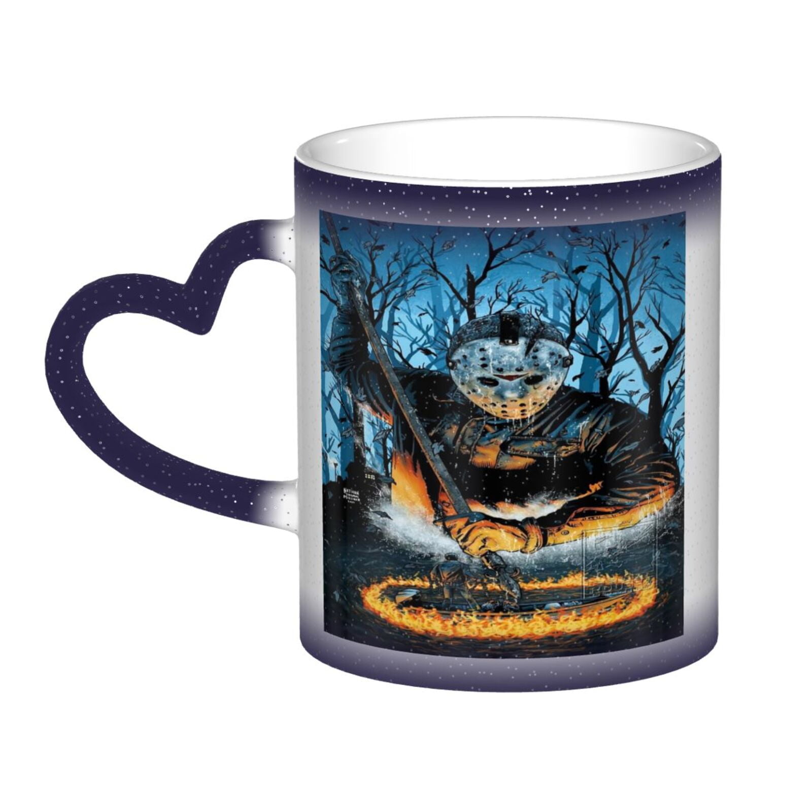 Jason Voorhees Color Changing Mug Heat Sensitive Magic Funny Art Coffee ...