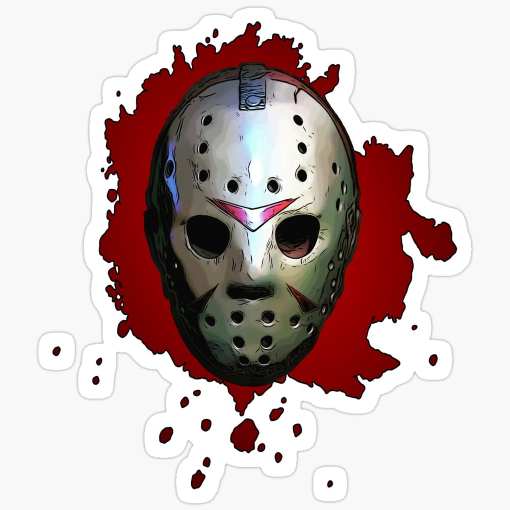 Jason Voorhees Friday The 13Th Sticker Phone Decal Water Bottle ...