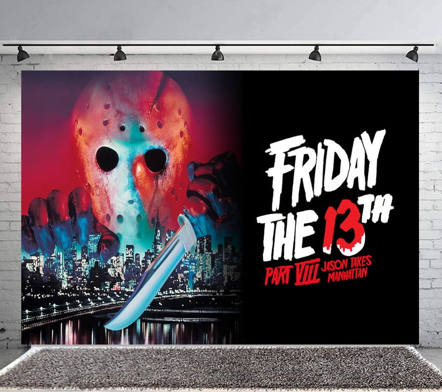 Jason Voorhees Friday The 13th Backdrop Banner Party Supplies Poster ...