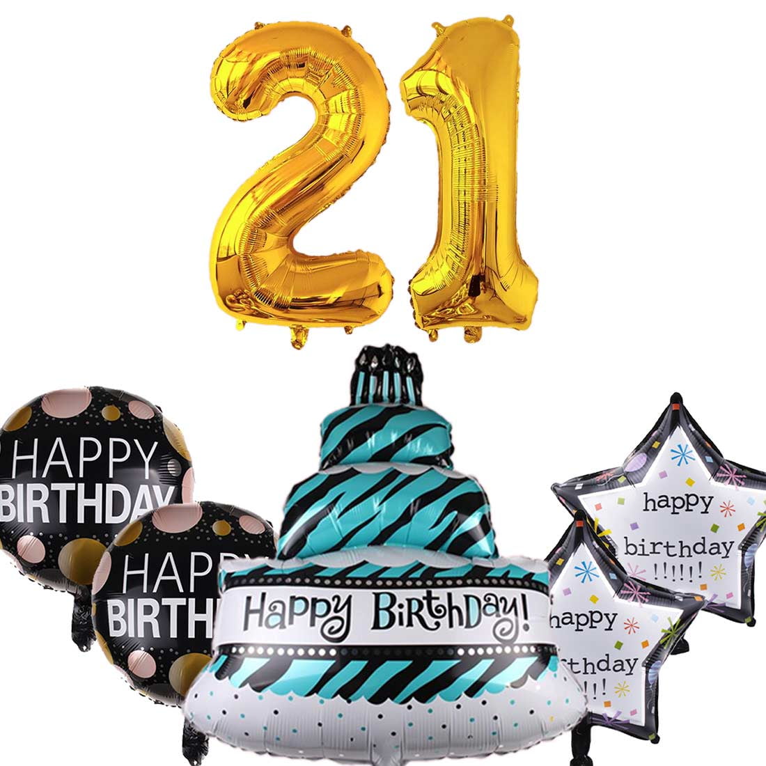 Jason Voorhees Friday The 13th Balloons Party Supplies 21th Big Number ...