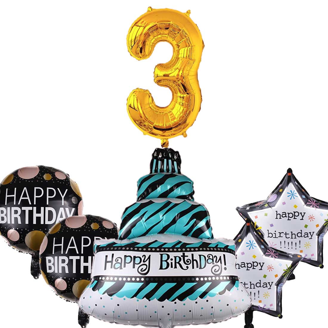 Jason Voorhees Friday The 13th Balloons Party Supplies 3rd Big Number ...