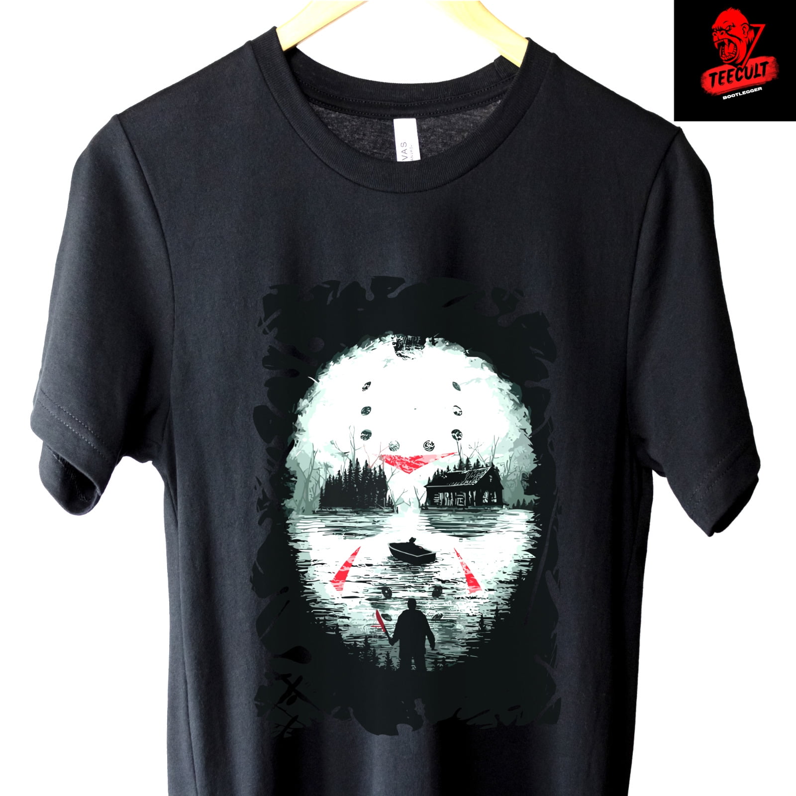 Jason Voorhees Friday The 13th Horror Movie Retro Tee Unisex T Shirt S