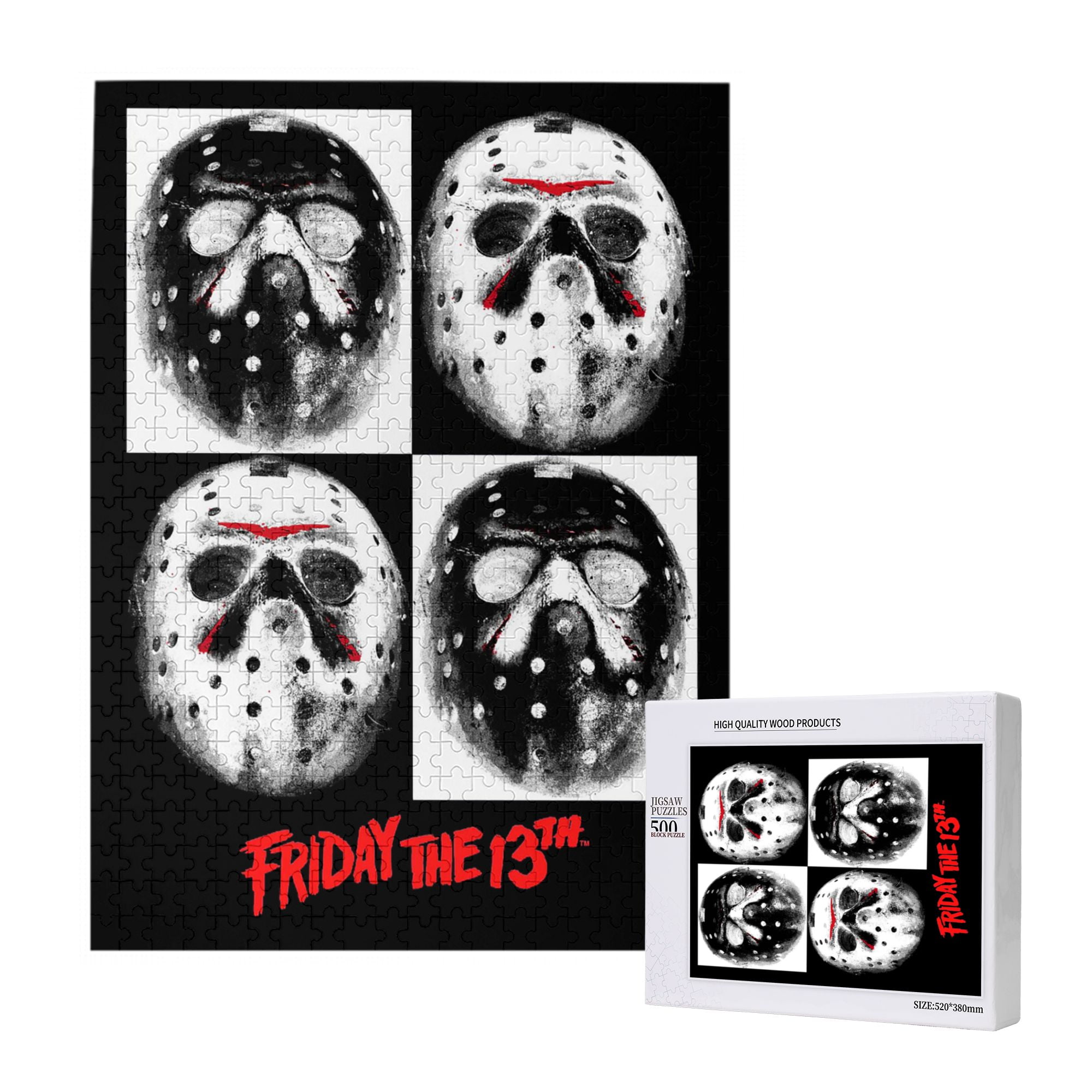 Jason Voorhees Horror Wooden Jigsaw Puzzle for Adults 500 Piece Puzzle ...
