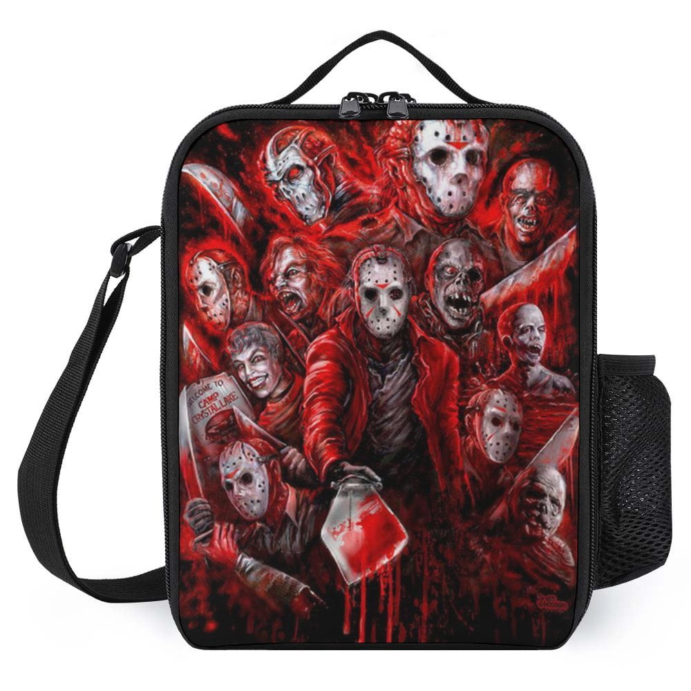 Jason Voorhees Lunch Bags Shoulder Bag Reusable Lunch-Box Portable ...