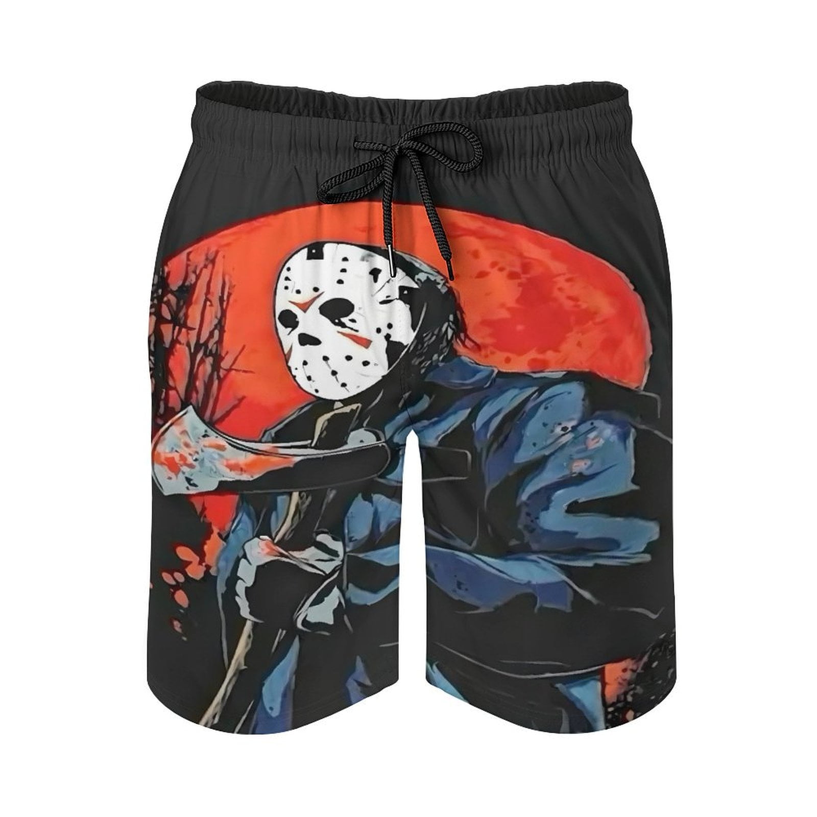 Jason Voorhees Men's Shorts Quick Dry 3D Printed Beach Men's Swim ...