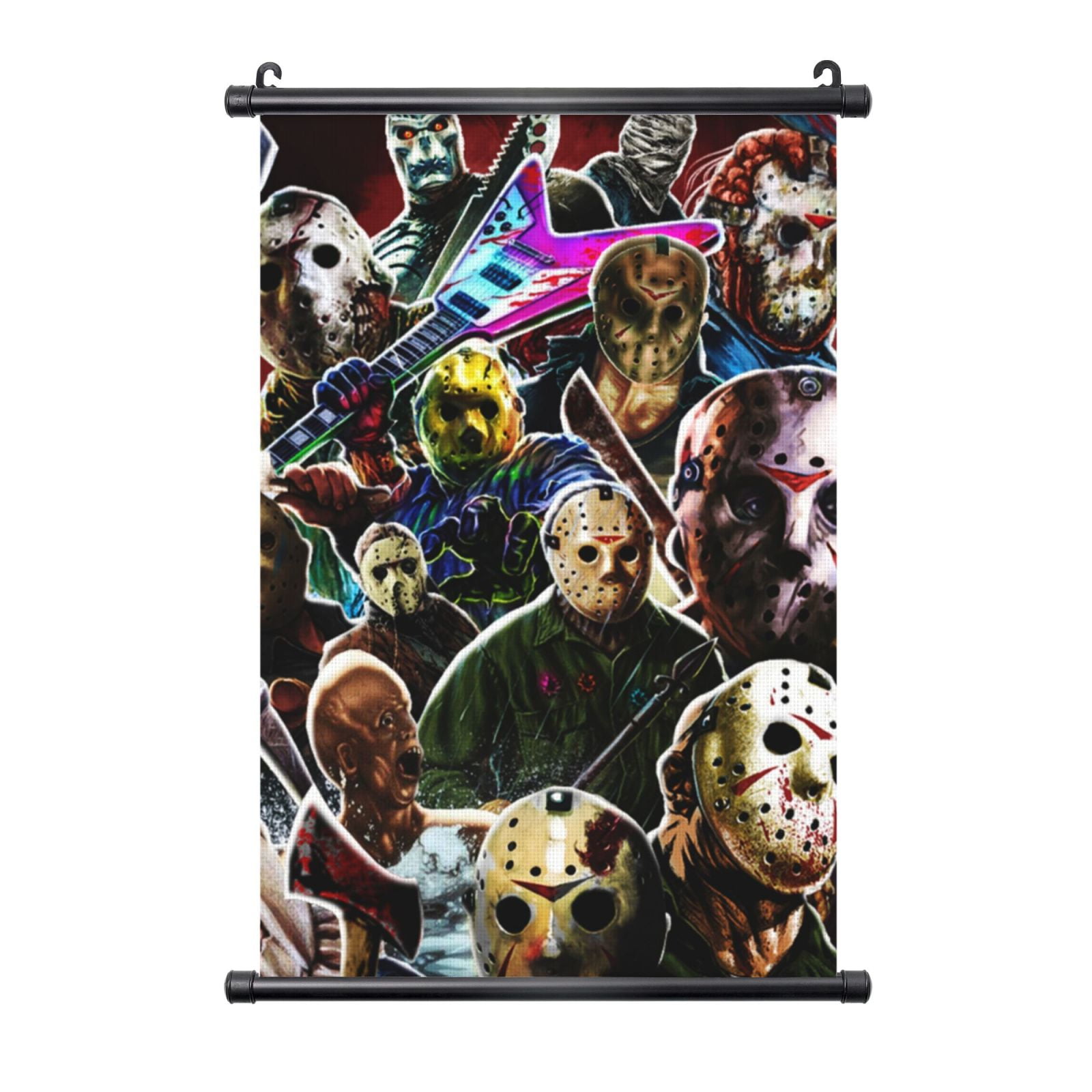 Jason Voorhees Poster Black Plastic Shaft Hanging Posters Wall Hanging ...