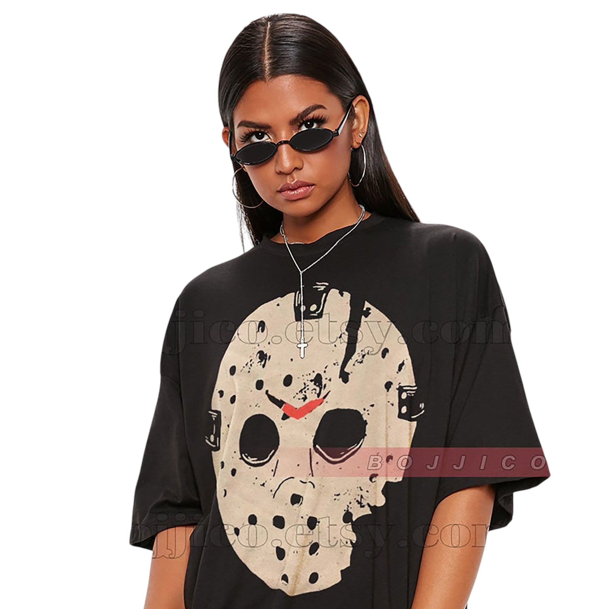 Jason Voorhees Retro Unisex Classic 2D T-Shirt - Vintage Scary Friday ...