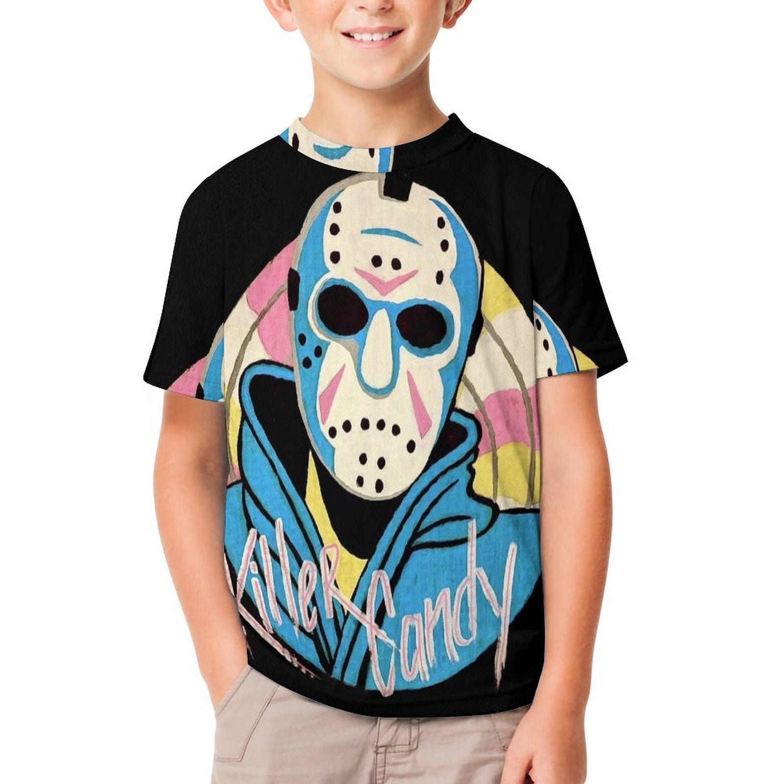 Jason Voorhees Short Sleeve Shirts for Boys Girls Graphic Printed ...