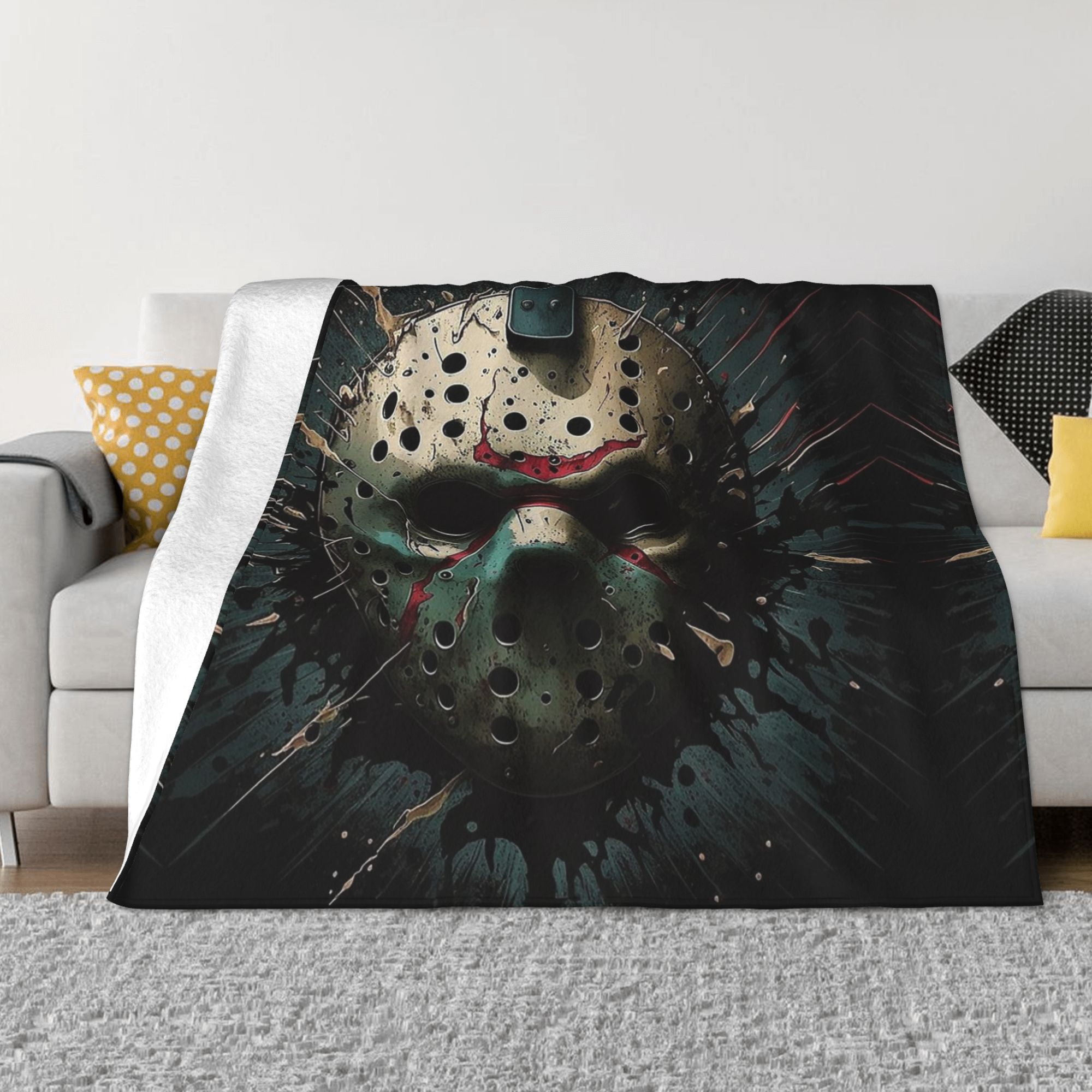 Jason Voorhees Soft Lightweight Bed Blankets Plush Fuzzy Cozy Blanket ...