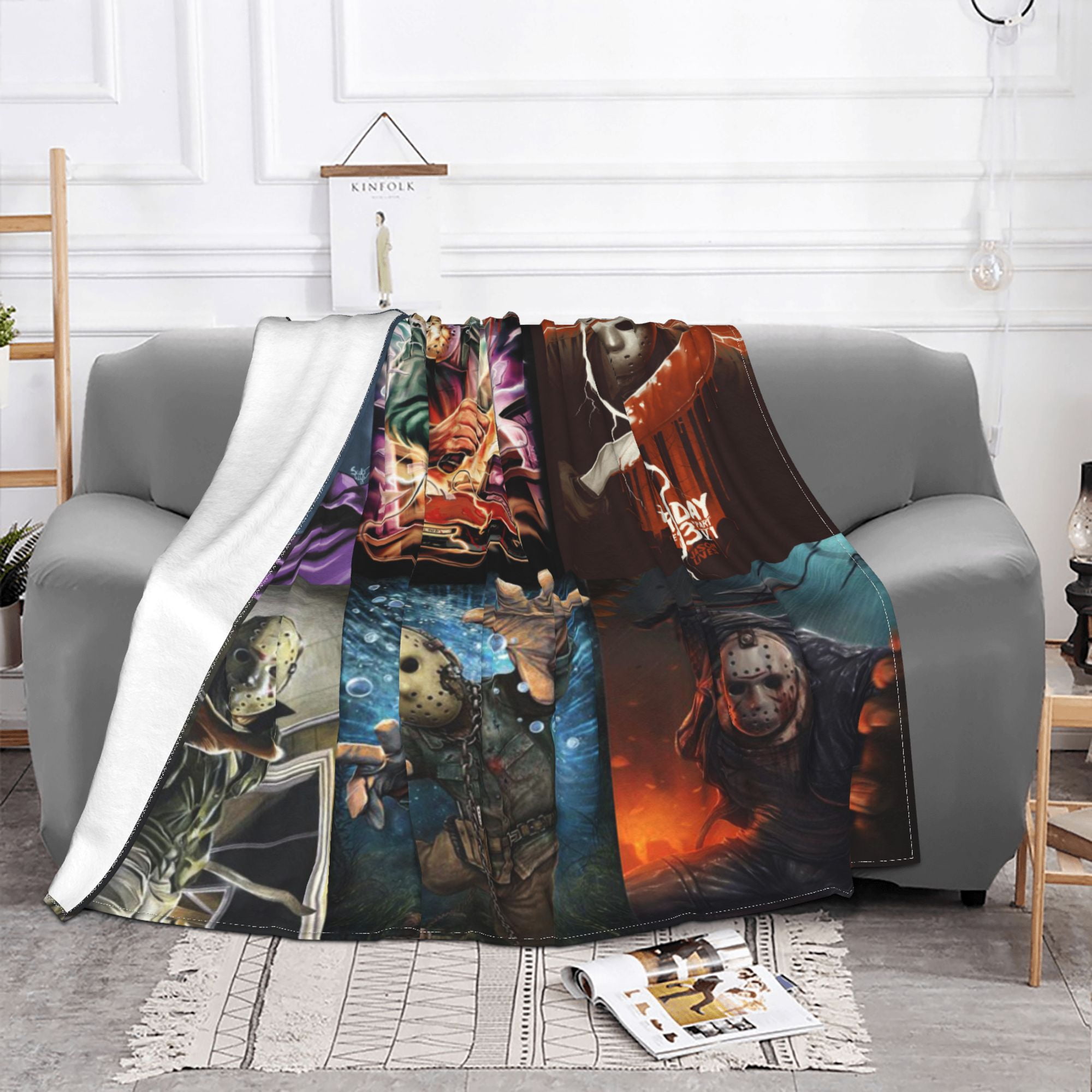Jason Voorhees Soft Lightweight Bed Blankets Plush Fuzzy Cozy Blanket ...