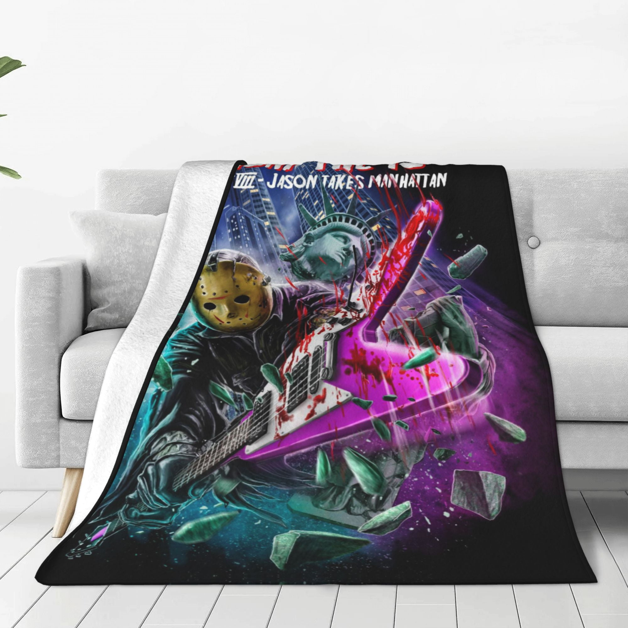 Jason Voorhees Soft Lightweight Bed Blankets Plush Fuzzy Cozy Blanket ...