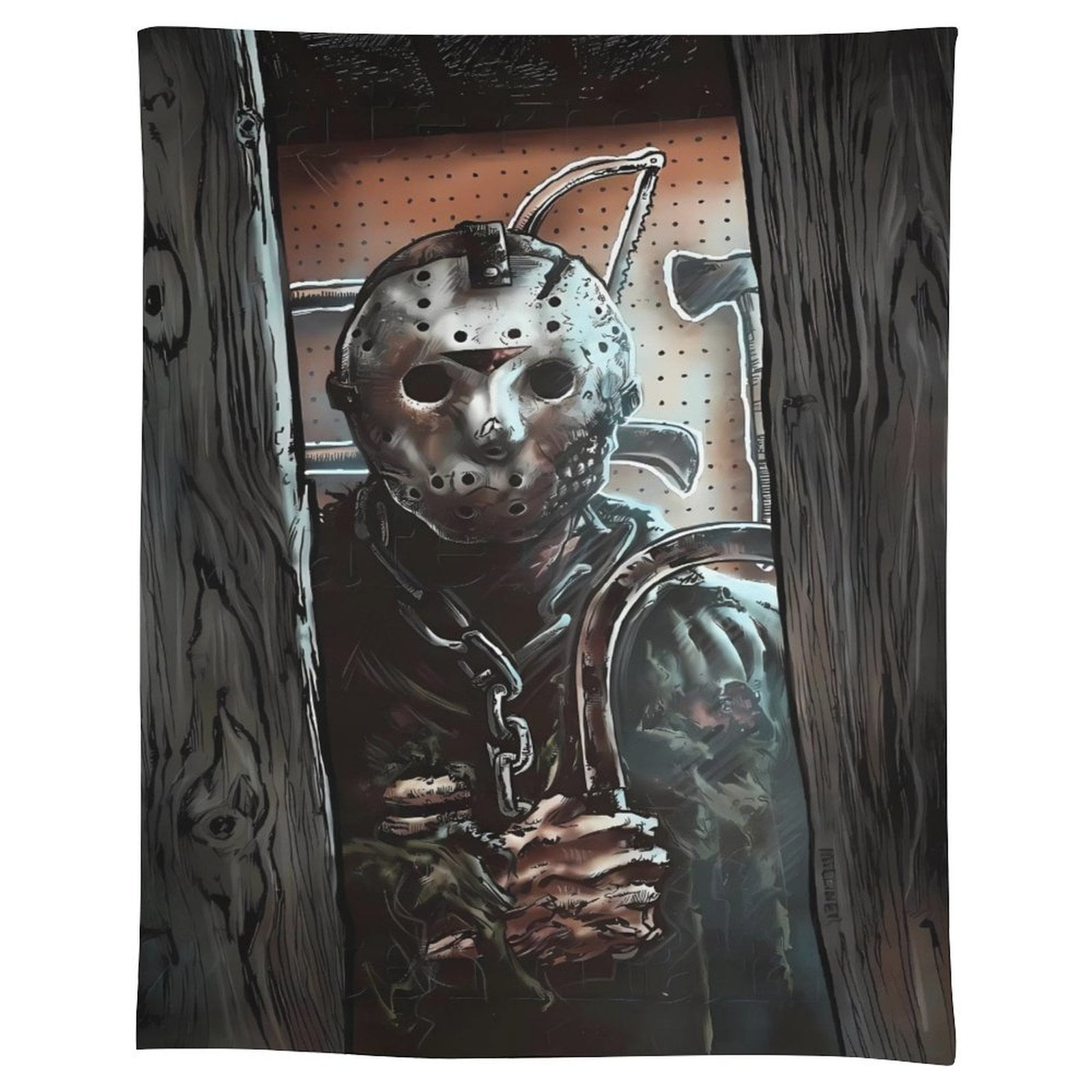 Jason Voorhees Tablecloth, Washable Reusable Rectangular Tablecloth ...