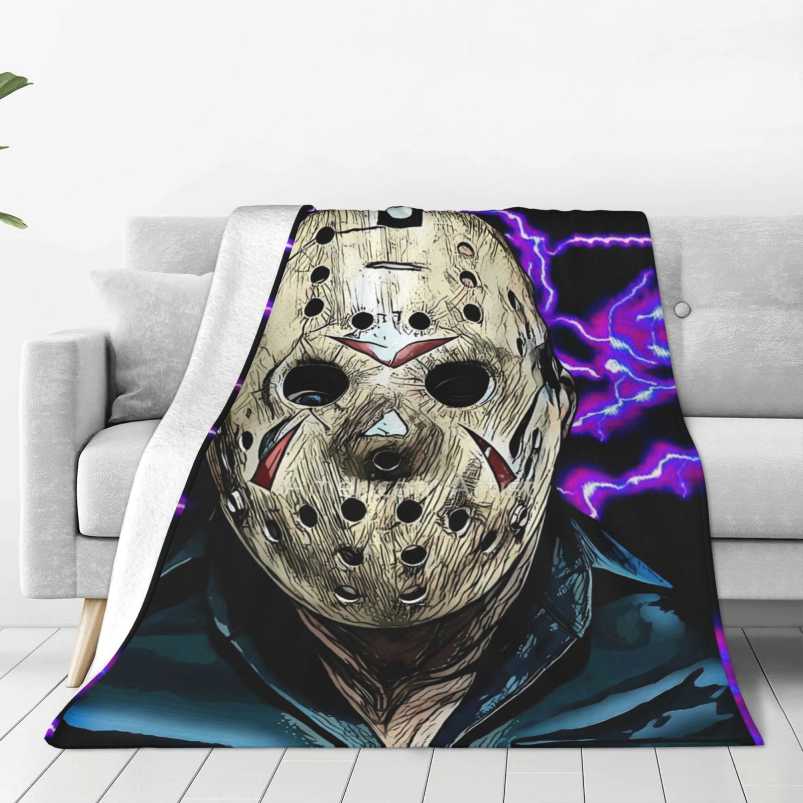 Jason Voorhees Throw Blanket Couch Bed Sofa Soft Lightweight Warm Cozy ...