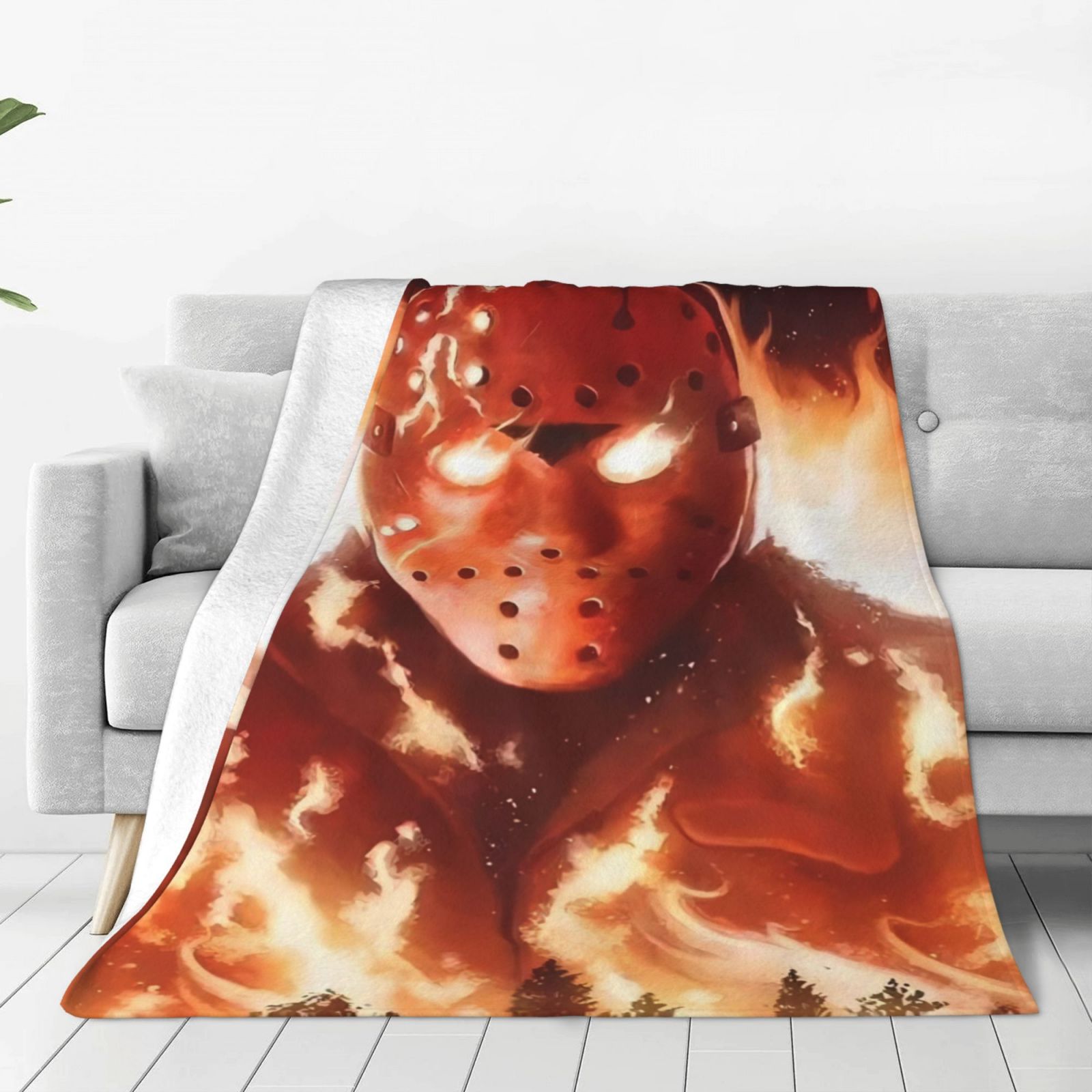Jason Voorhees Throw Blanket Couch Bed Sofa Soft Lightweight Warm Cozy ...