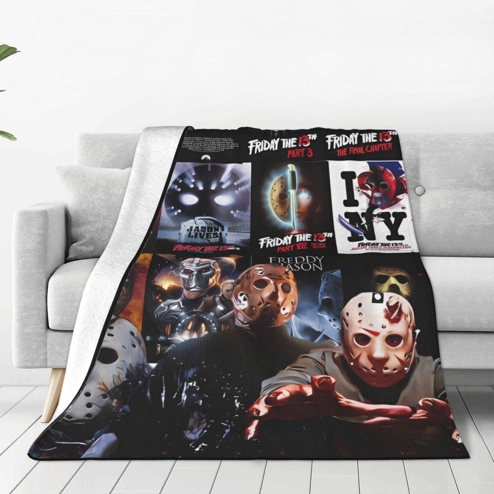 Jason Voorhees Throw Blanket Couch Bed Sofa Soft Lightweight Warm Cozy ...