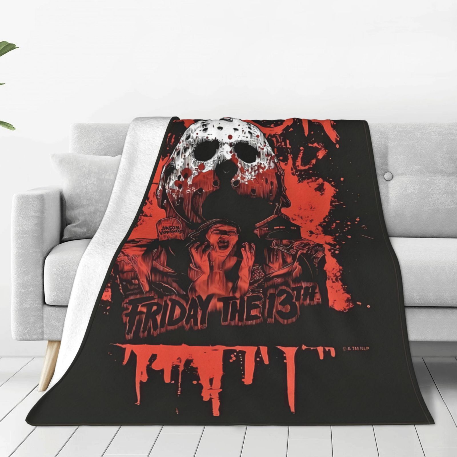 Jason Voorhees Throw Blanket Couch Bed Sofa Soft Lightweight Warm Cozy ...