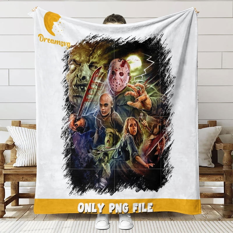 Jason Voorhees Throw Blanket Gifts for Fans Lover Girls Boys Women ...