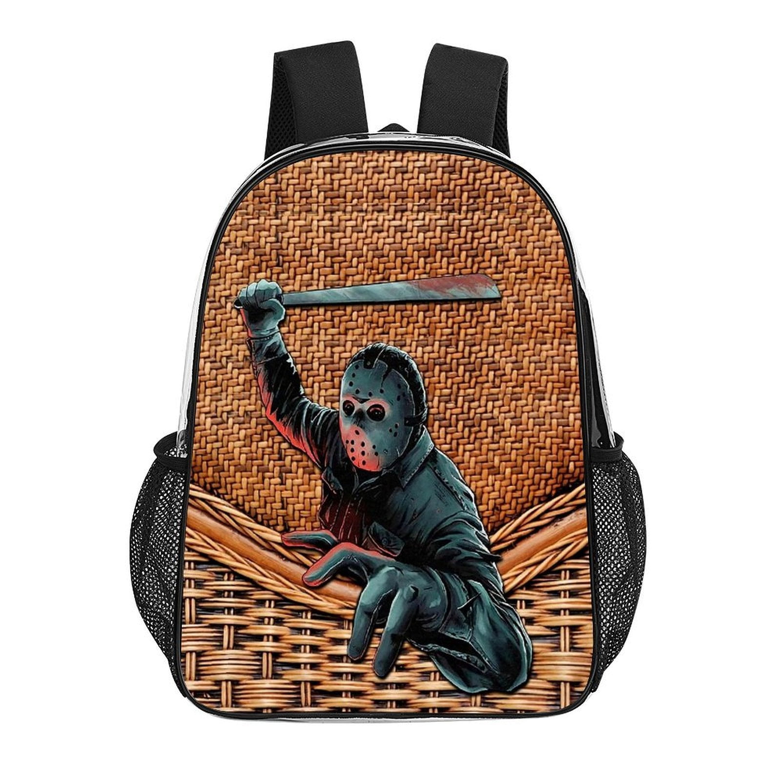 Jason Voorhees Transparent Bag 17 inch Heavy Duty PVC Clear Backpacks ...