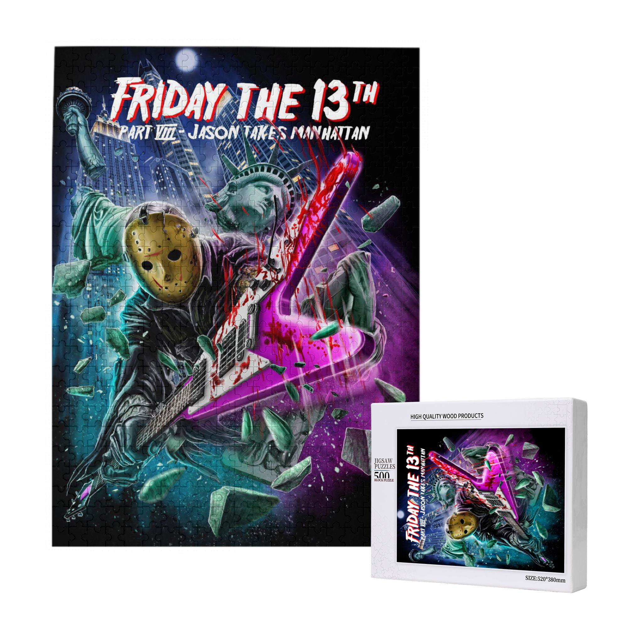 Jason Voorhees Wooden Jigsaw Puzzle for Adults 500 Piece Puzzle Thick ...