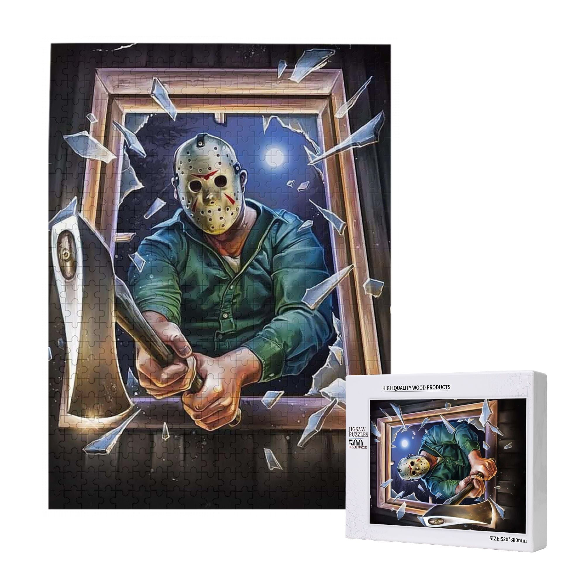 Jason Voorhees Wooden Jigsaw Puzzle for Adults 500 Piece Puzzle Thick ...