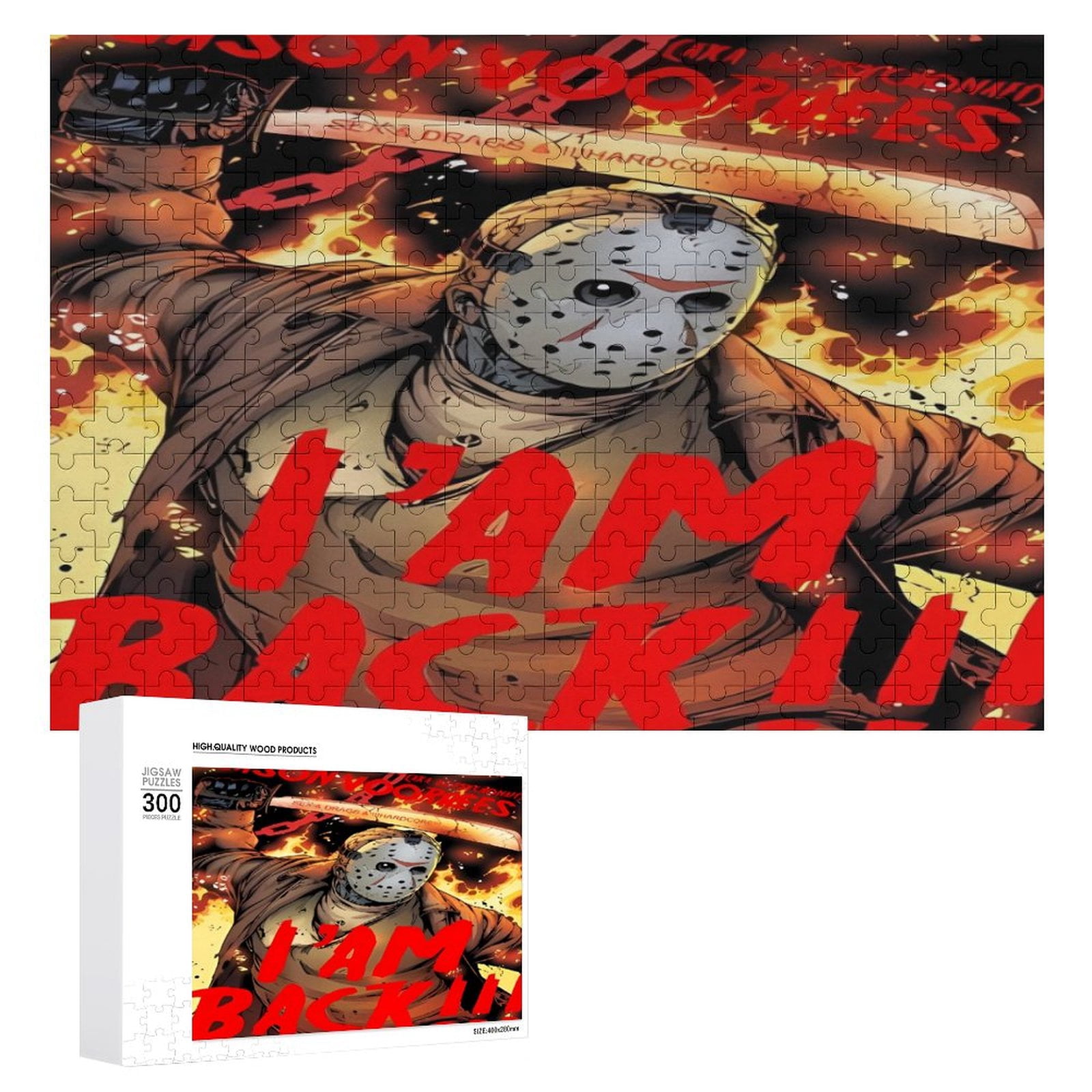 Jason Voorhees Wooden Picture Puzzle-Eco-Friendly Wood, Educational Toy ...