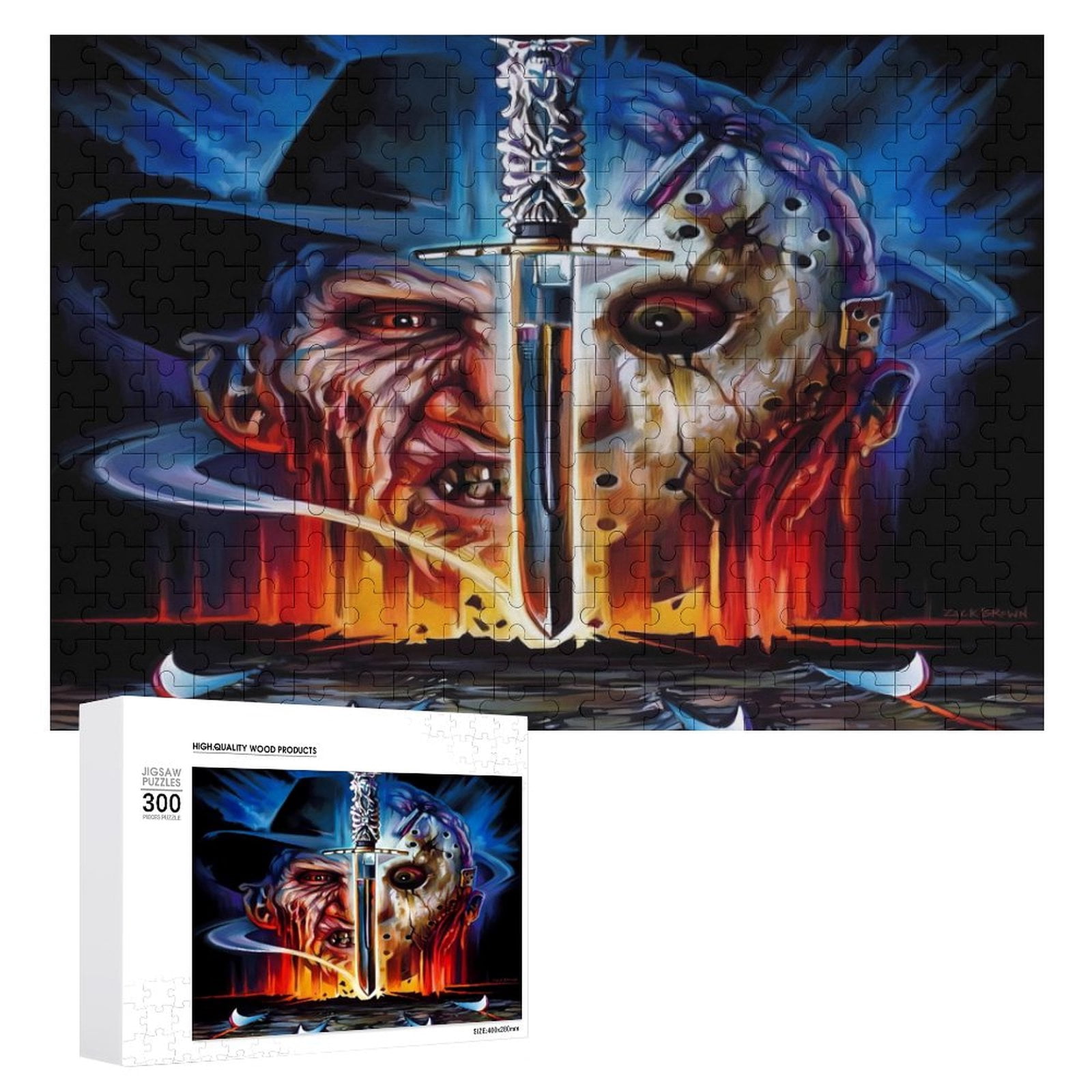 Jason Voorhees Wooden Picture Puzzle-Eco-Friendly Wood, Educational Toy ...