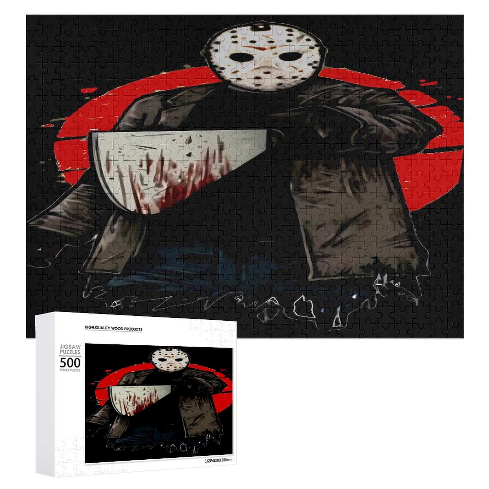 Jason Voorhees Wooden Picture Puzzle-Eco-Friendly Wood, Educational Toy ...