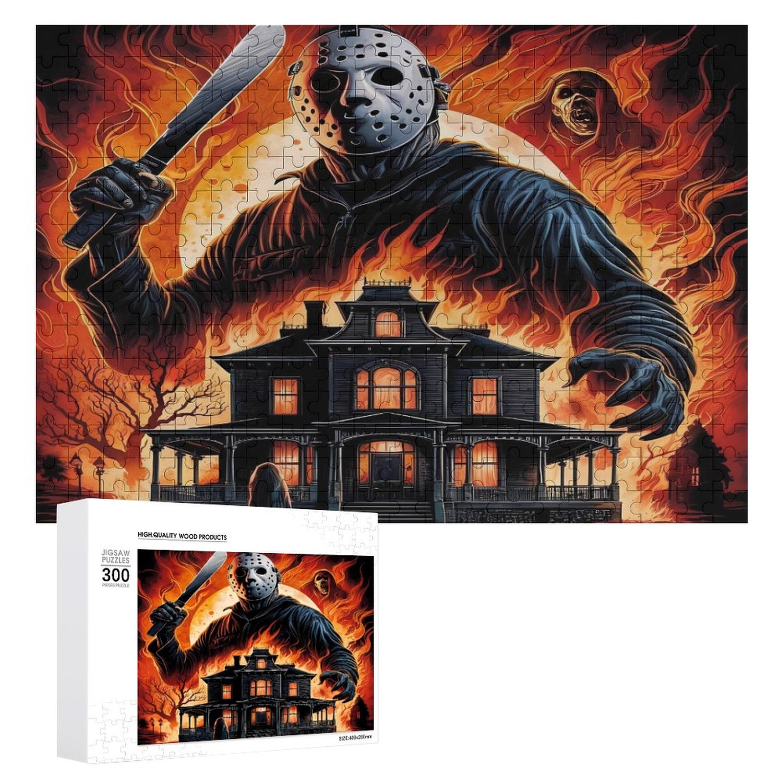 Jason Voorhees Wooden Picture Puzzle-Eco-Friendly Wood, Educational Toy ...