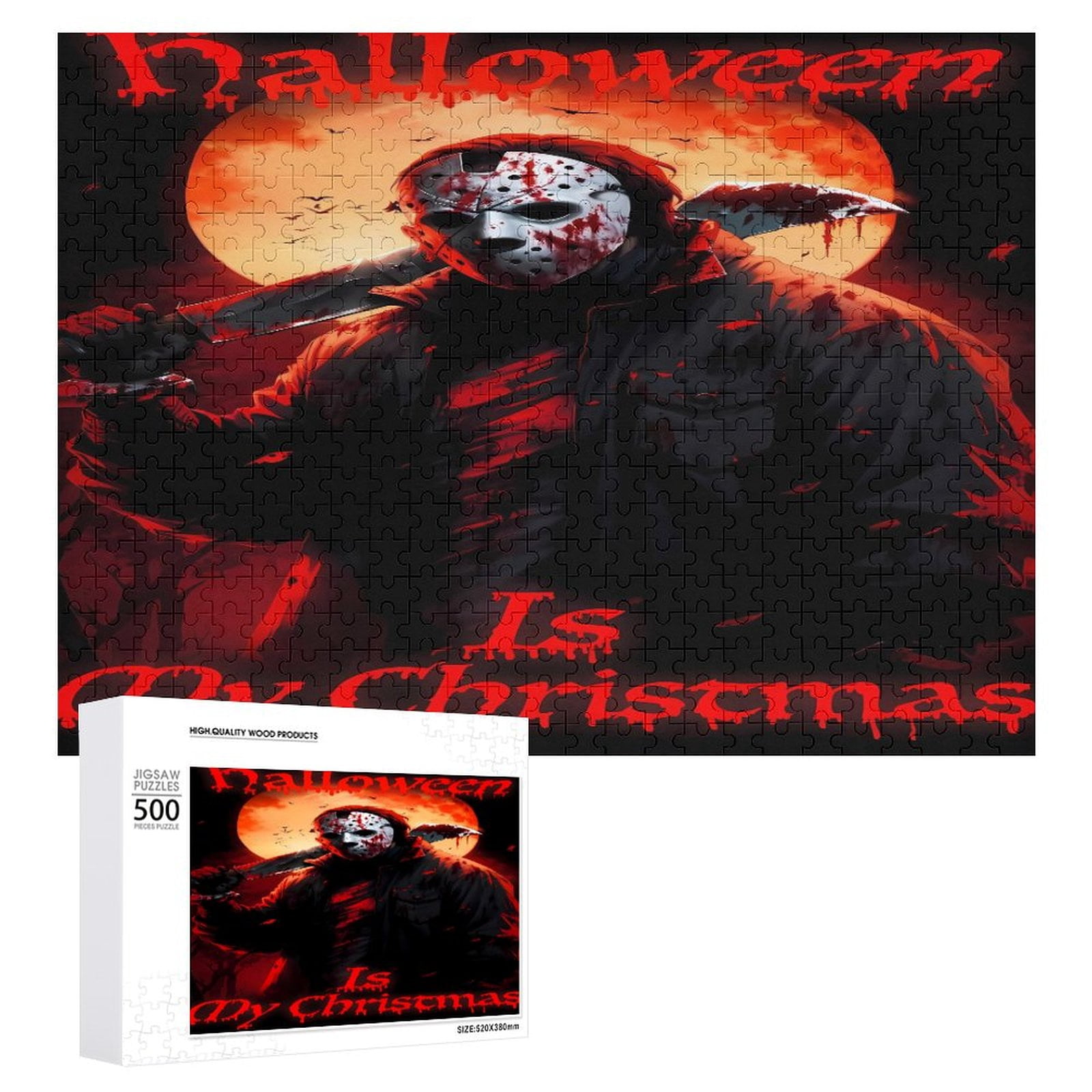 Jason Voorhees Wooden Picture Puzzle-Eco-Friendly Wood, Educational Toy ...