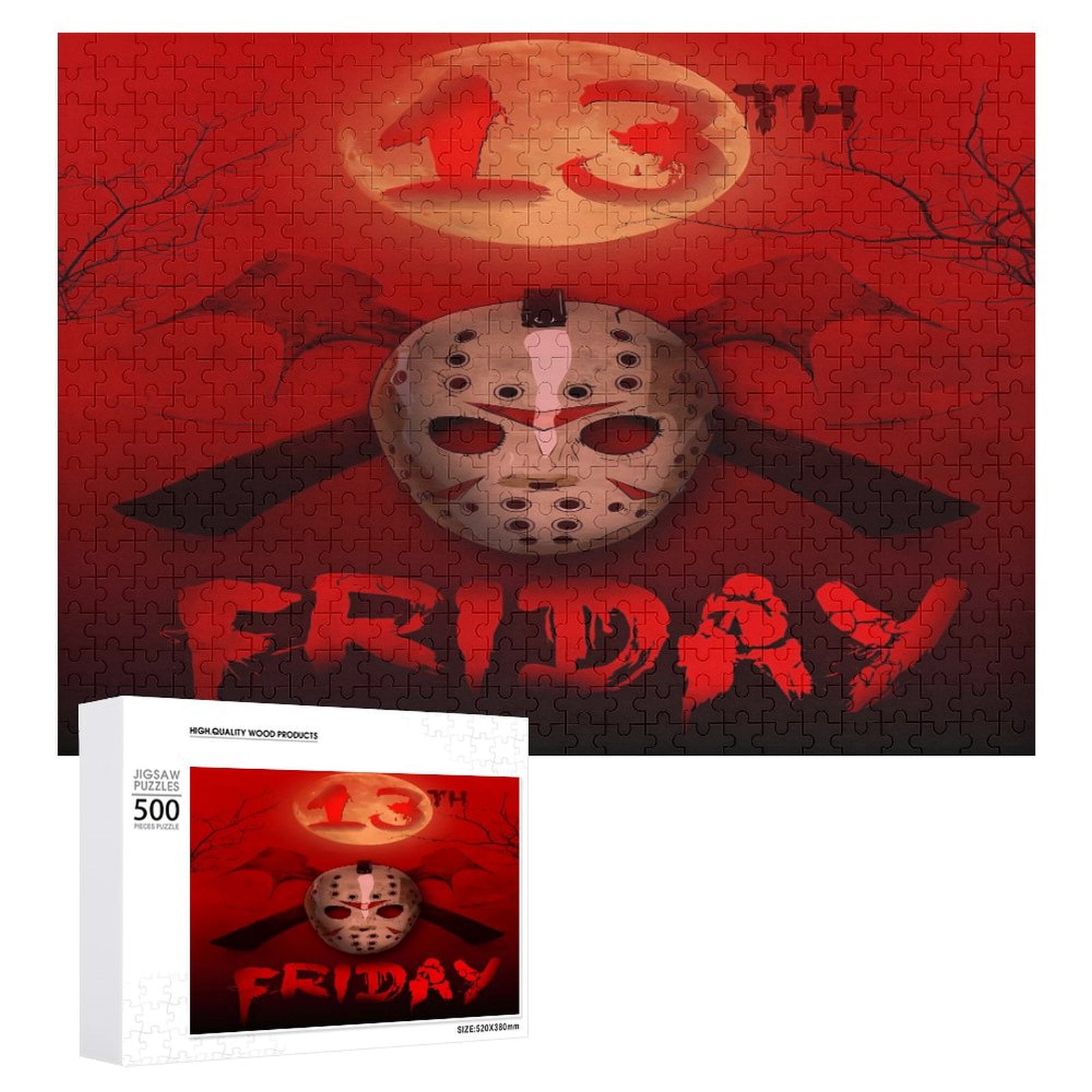 Jason Voorhees Wooden Picture Puzzle-Eco-Friendly Wood, Educational Toy ...