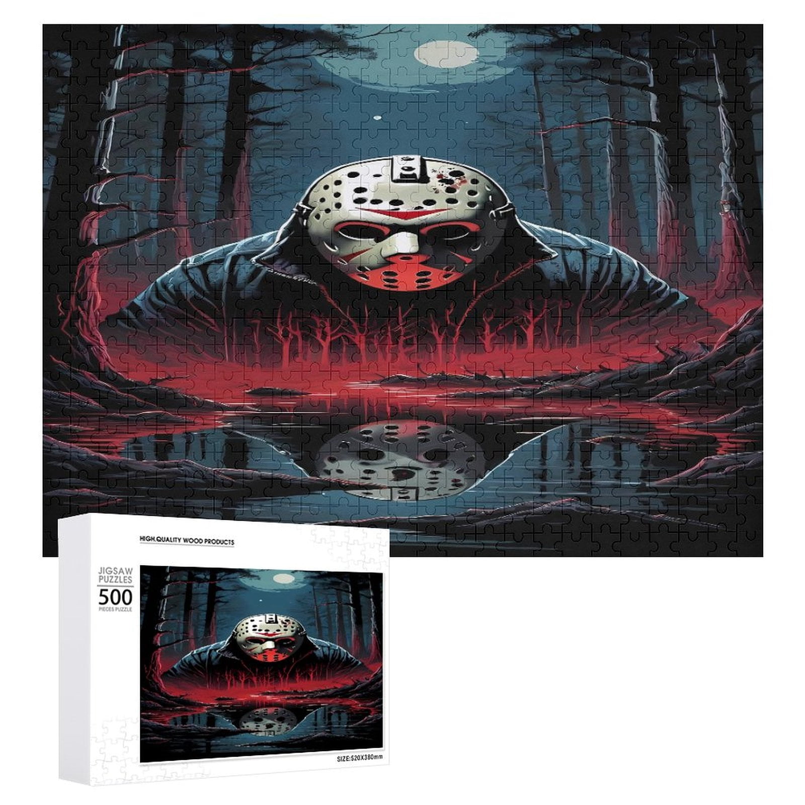Jason Voorhees Wooden Picture Puzzle-Eco-Friendly Wood, Educational Toy ...