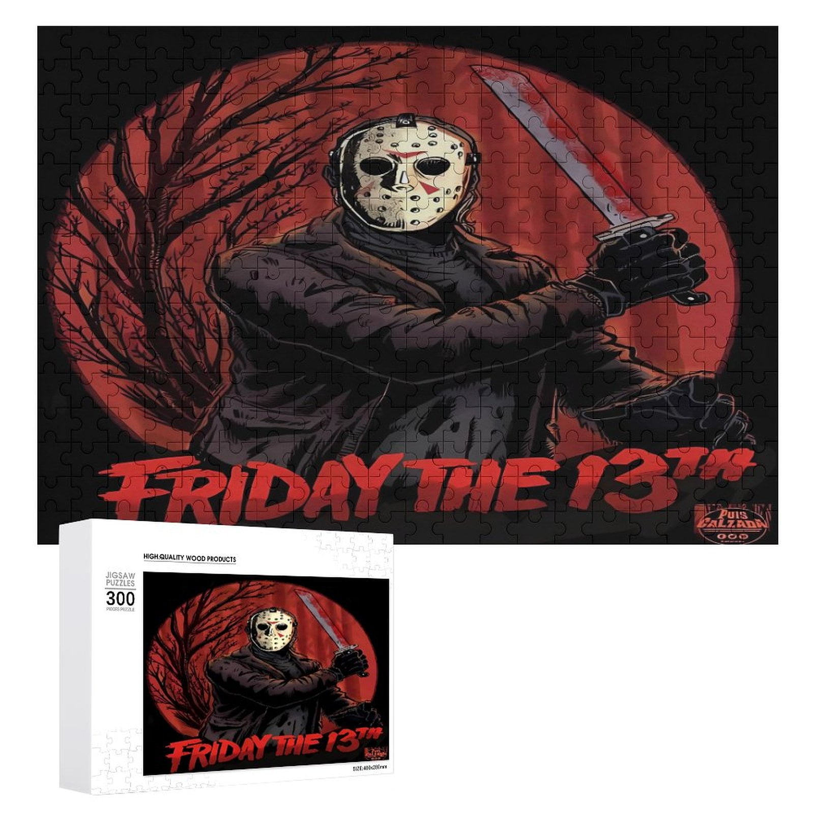Jason Voorhees Wooden Picture Puzzle-Eco-Friendly Wood, Educational Toy ...