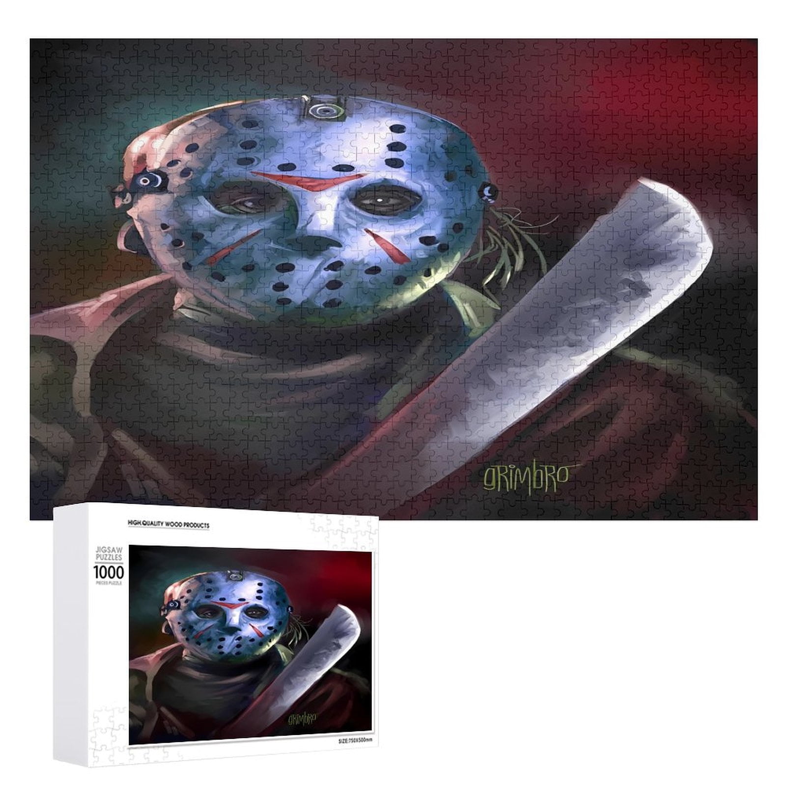 Jason Voorhees Wooden Picture Puzzle-Eco-Friendly Wood, Educational Toy ...