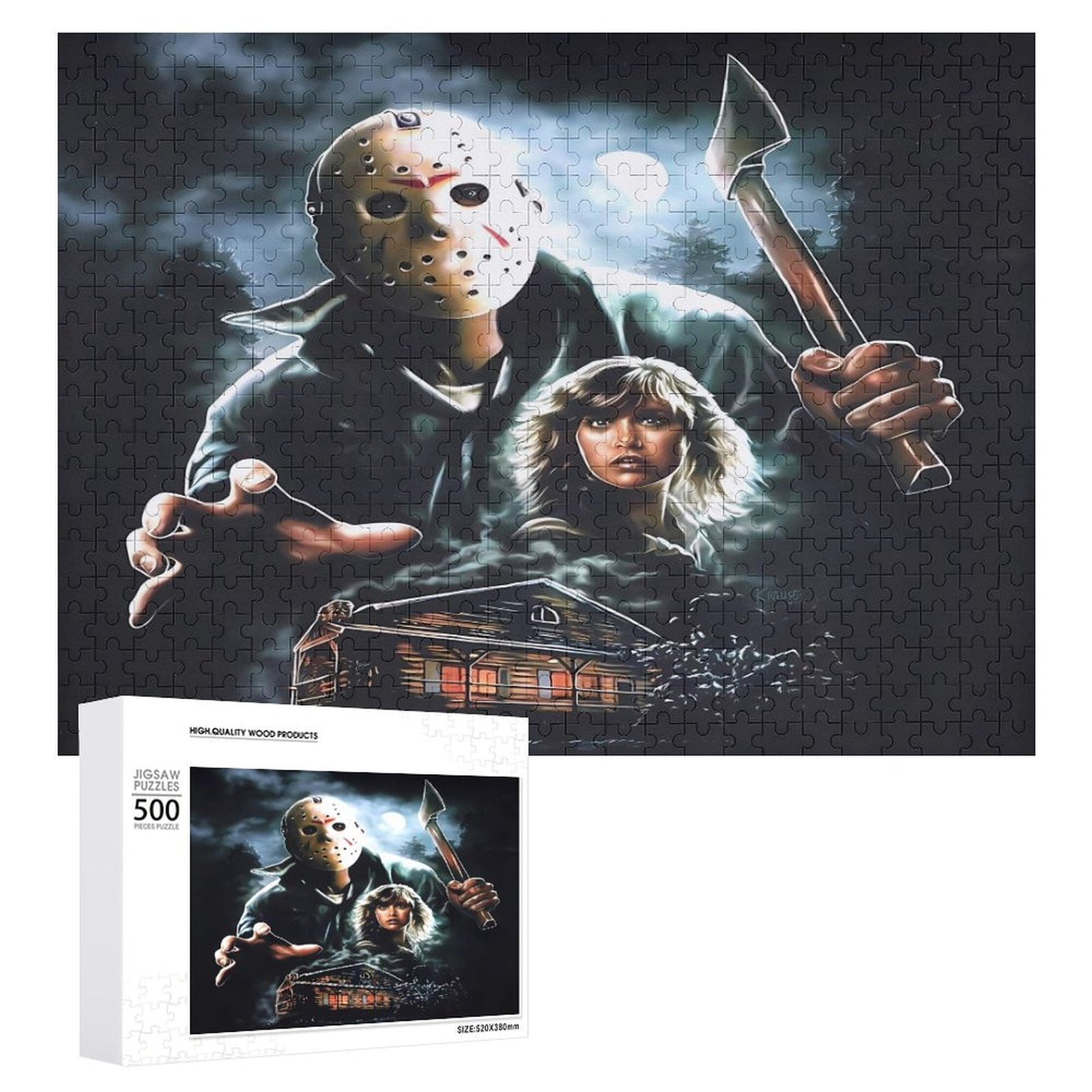 Jason Voorhees Wooden Picture Puzzle-Eco-Friendly Wood, Educational Toy ...