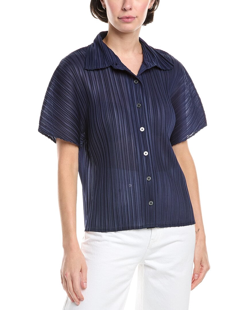 Jason Wu womens Pleated Shirt, xs, Blue - Walmart.com