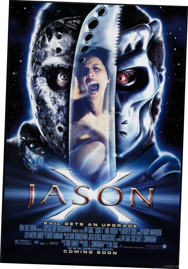 Jason X poster Metal Sign 8inx 12in Art Print on Metal 8x12 Multi-Color ...