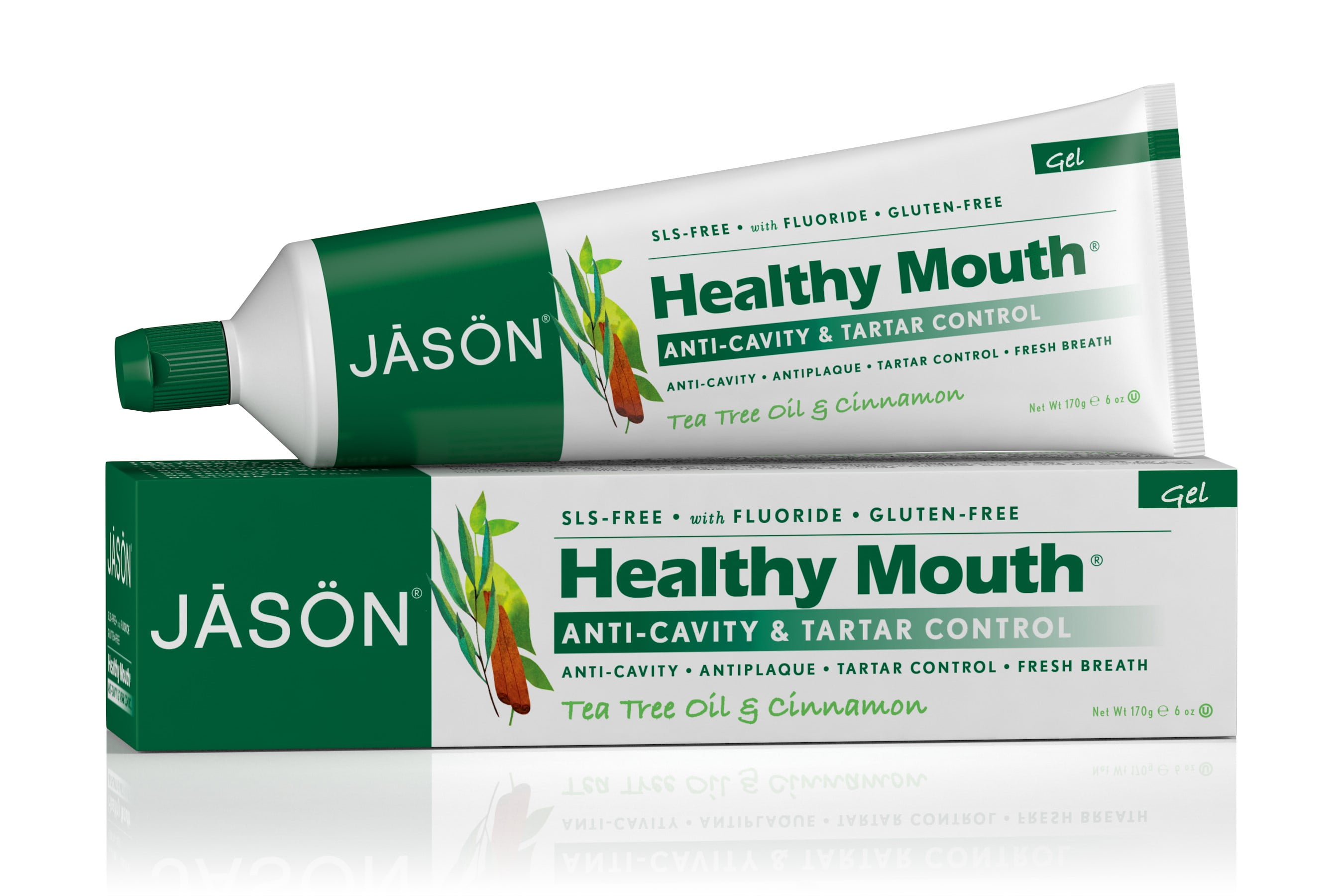 Jason healthy mouth toothpaste, tea tree oil and cinnamon, 6 oz ...