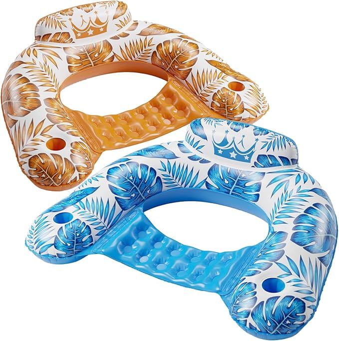 Jasonwell Inflatable Pool Float Chair - 2 Pack Pool Floaties Chair ...