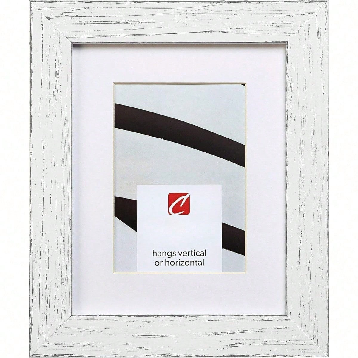 Jasper, 20 X 24 Inch Country White Picture Frame Matted To Display A 16 X 20 Inch Photo ...