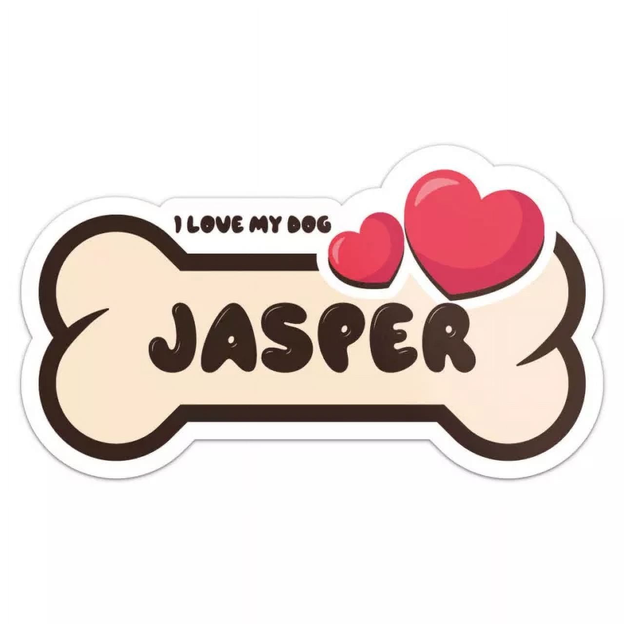 Jasper Dog Sticker Phone Decal Water Bottle Stickers Car Decals, Laptop ...