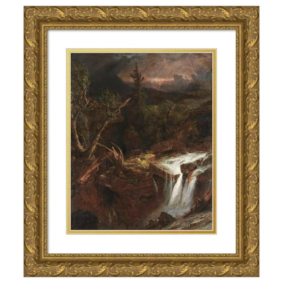 Jasper Francis Cropsey 20x24 Gold Ornate Framed and Double Matted ...