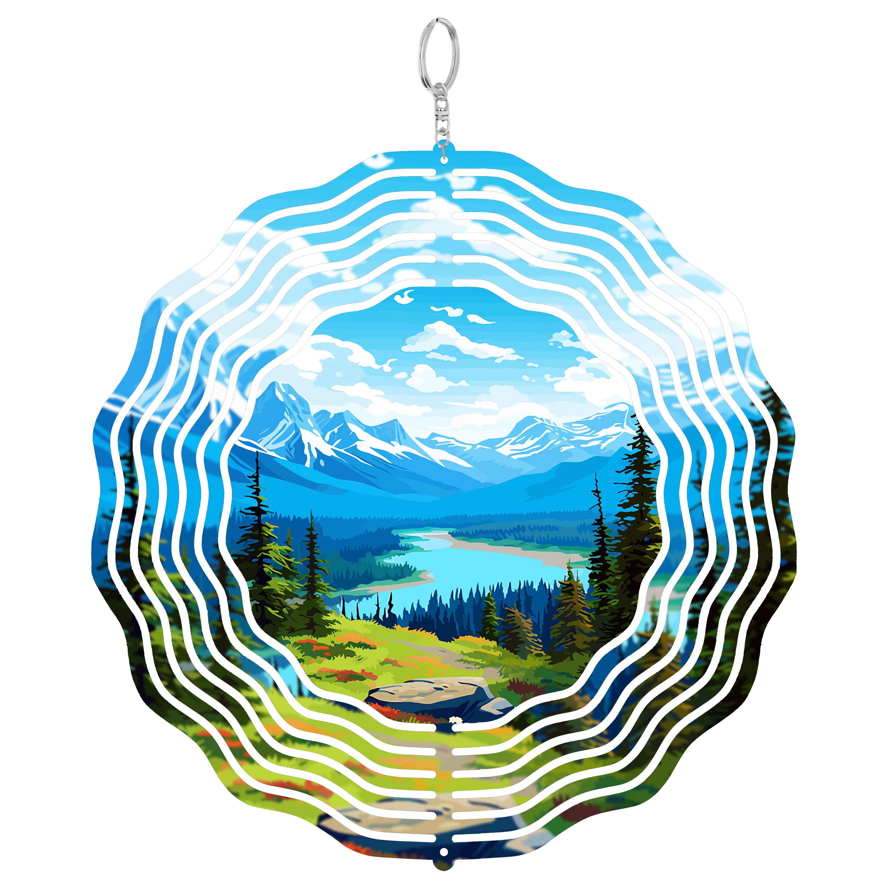 Jasper National Park 3D Wind Spinner Stainless Steel Kinetic Art Garden ...