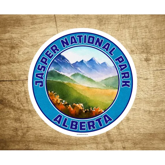 Jasper National Park Sticker Decal Alberta Canada Sticker Indoor ...