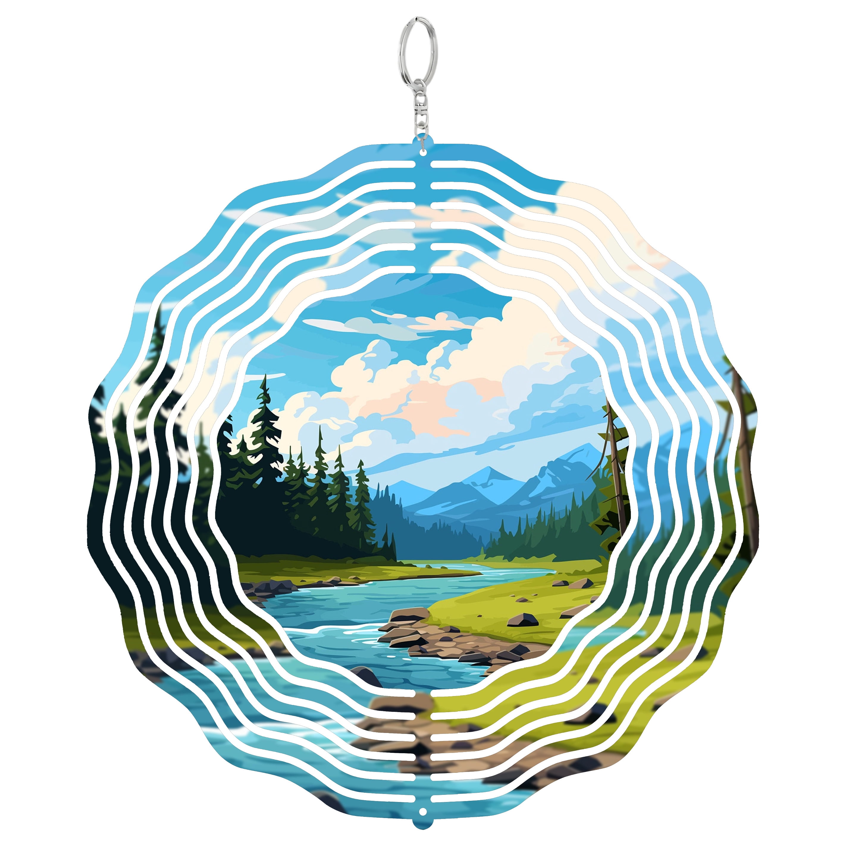 Jasper National Park Wildlife 3D Wind Spinner Stainless Steel Kinetic ...