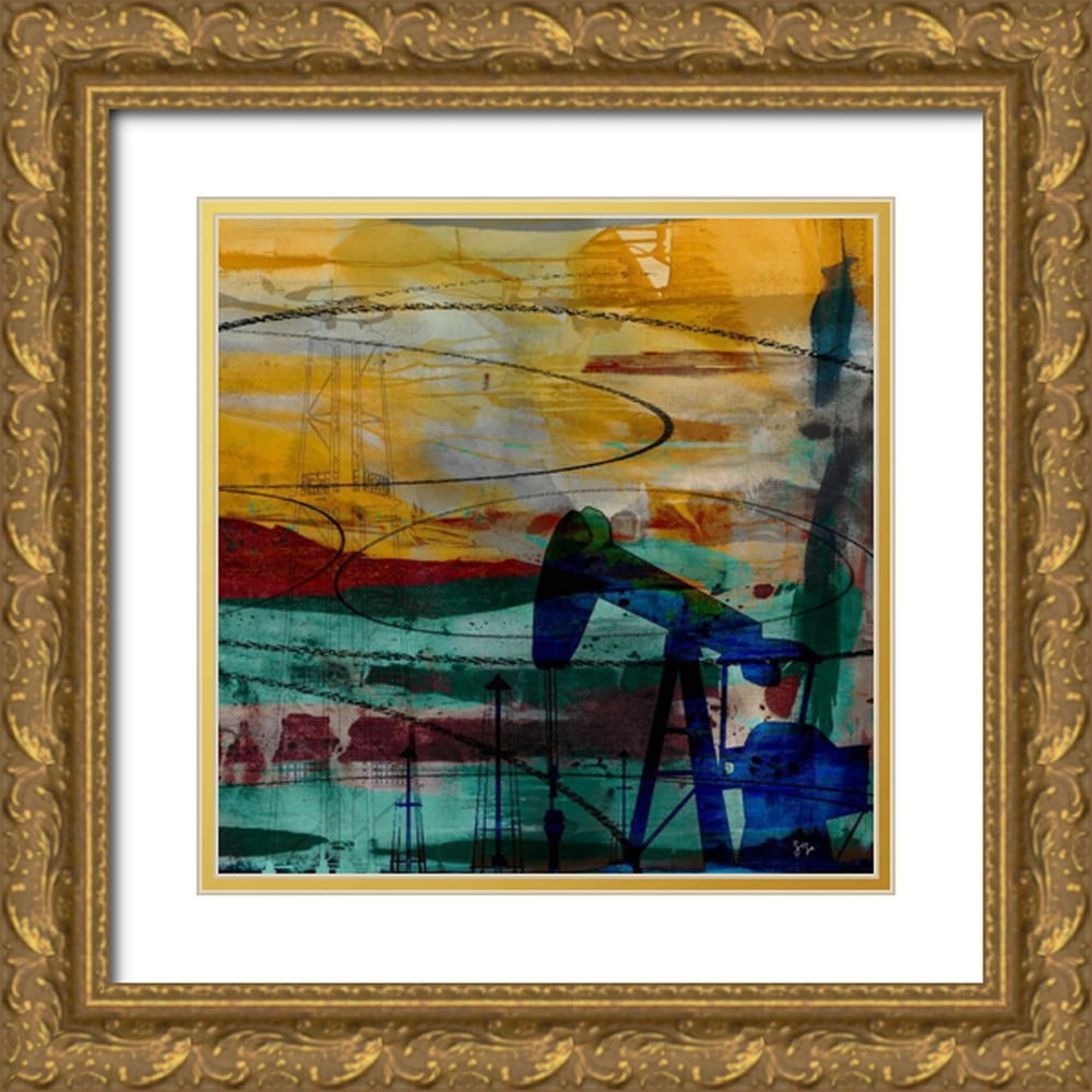 Jasper, Sisa 12x12 Gold Ornate Wood Framed with Double Matting Museum ...