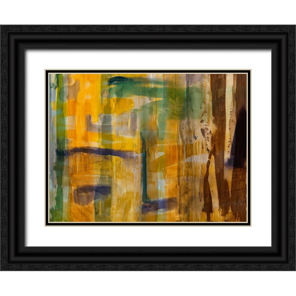 Jasper, Sisa 14x12 Black Ornate Wood Framed with Double Matting Museum ...