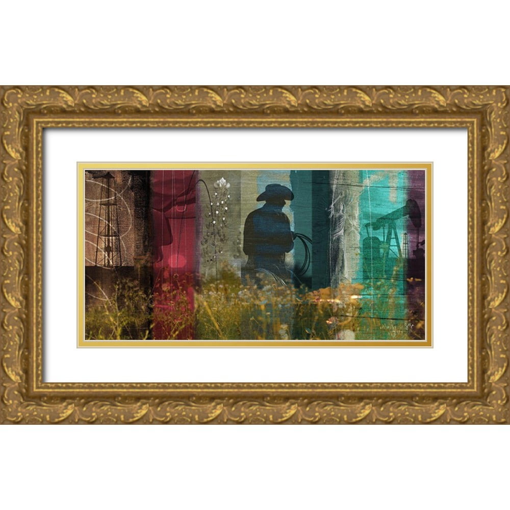 Jasper, Sisa 14x9 Gold Ornate Wood Framed with Double Matting Museum ...