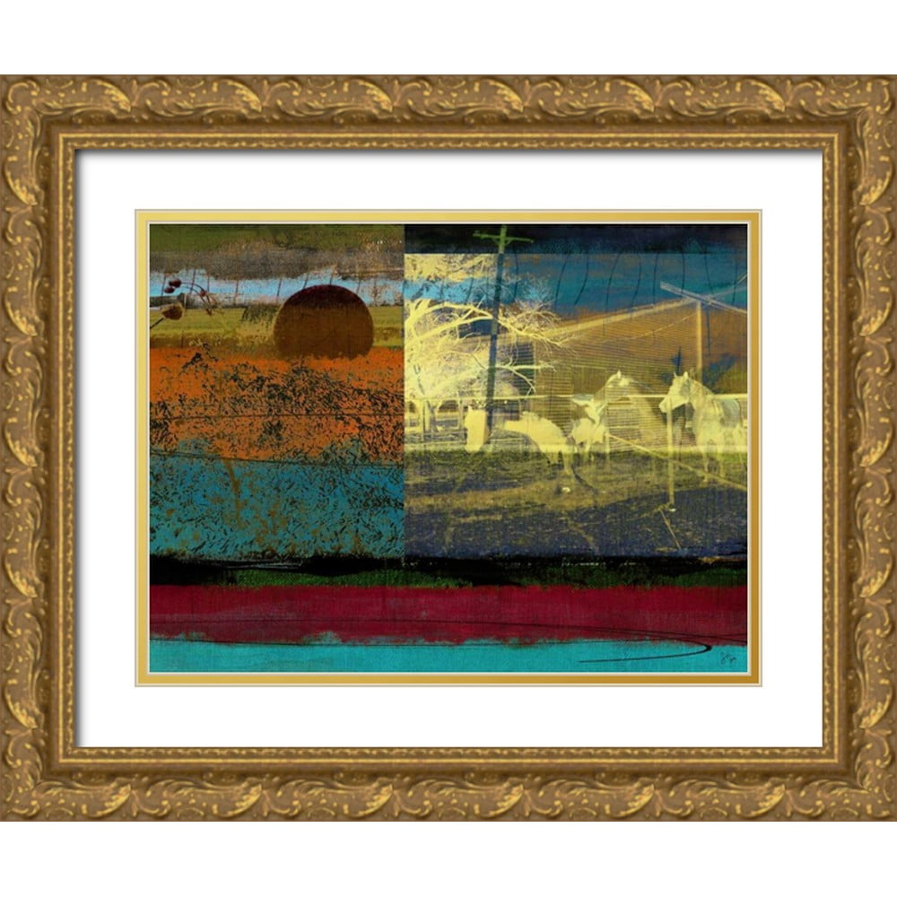 Jasper, Sisa 18x15 Gold Ornate Wood Framed with Double Matting Museum ...