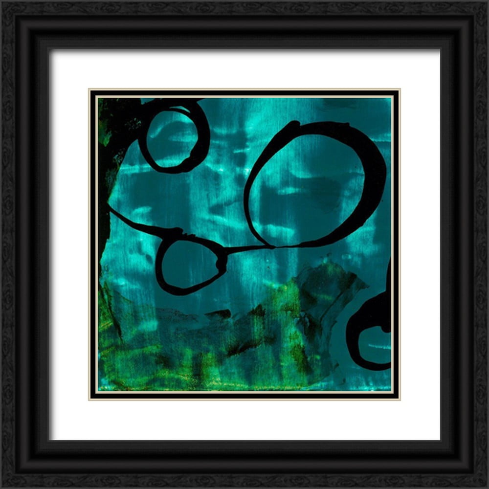 Jasper, Sisa 20x20 Black Ornate Wood Framed with Double Matting Museum ...